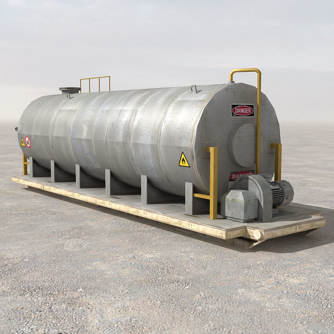 3dsmax Land Fuel Tanks