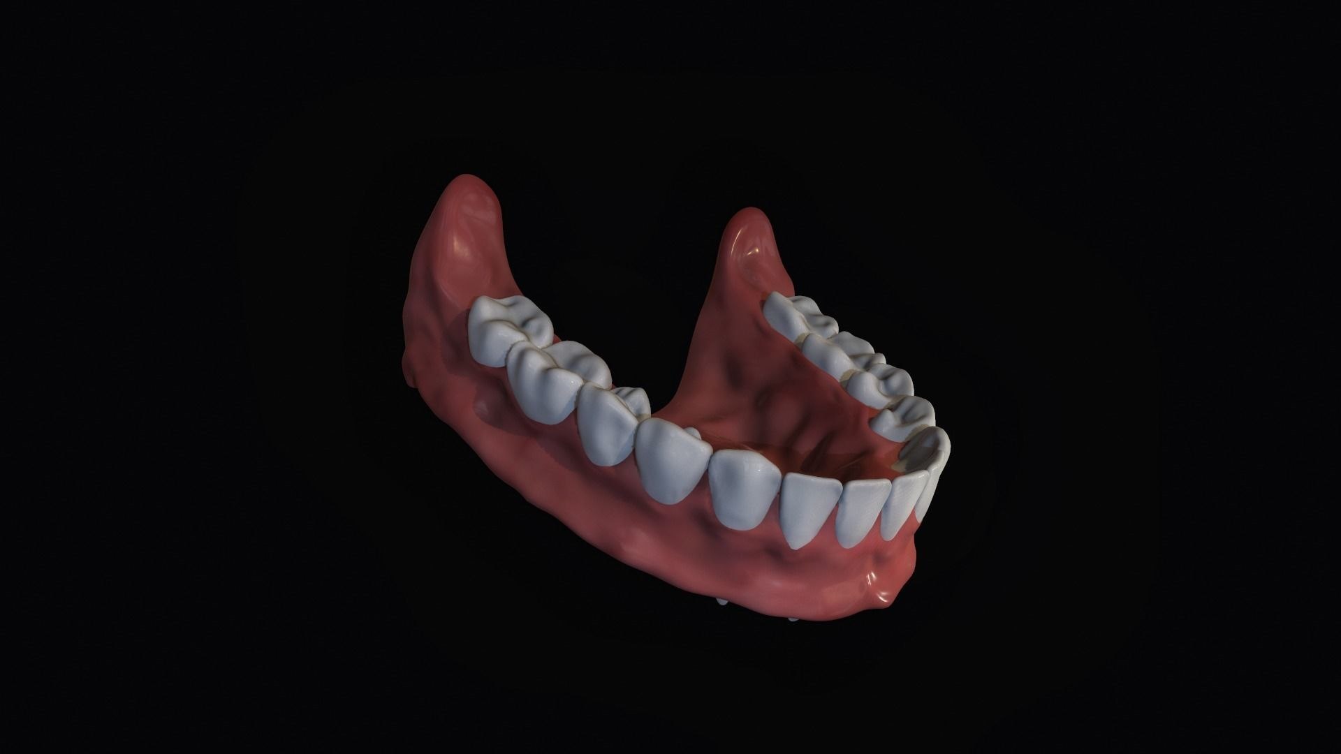 Teeth Mouth Character 3D Model - TurboSquid 1683712
