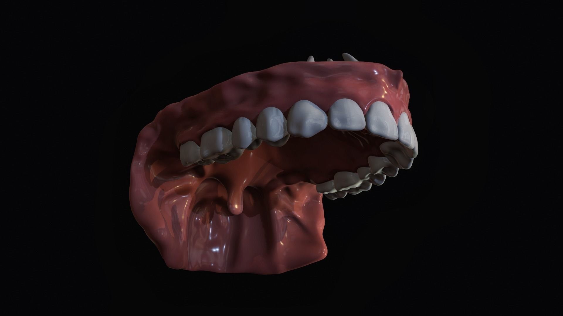 Teeth Mouth Character 3D Model - TurboSquid 1683712
