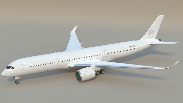 modelo 3d Librea blanca de Airbus A350 SC - TurboSquid 2247765