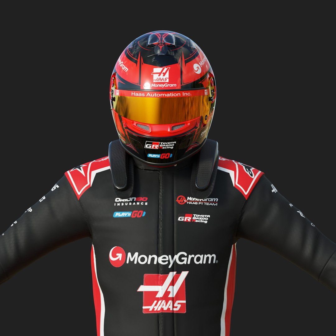 F1 Haas Racing Suit 2025 3D Model - TurboSquid 2383730