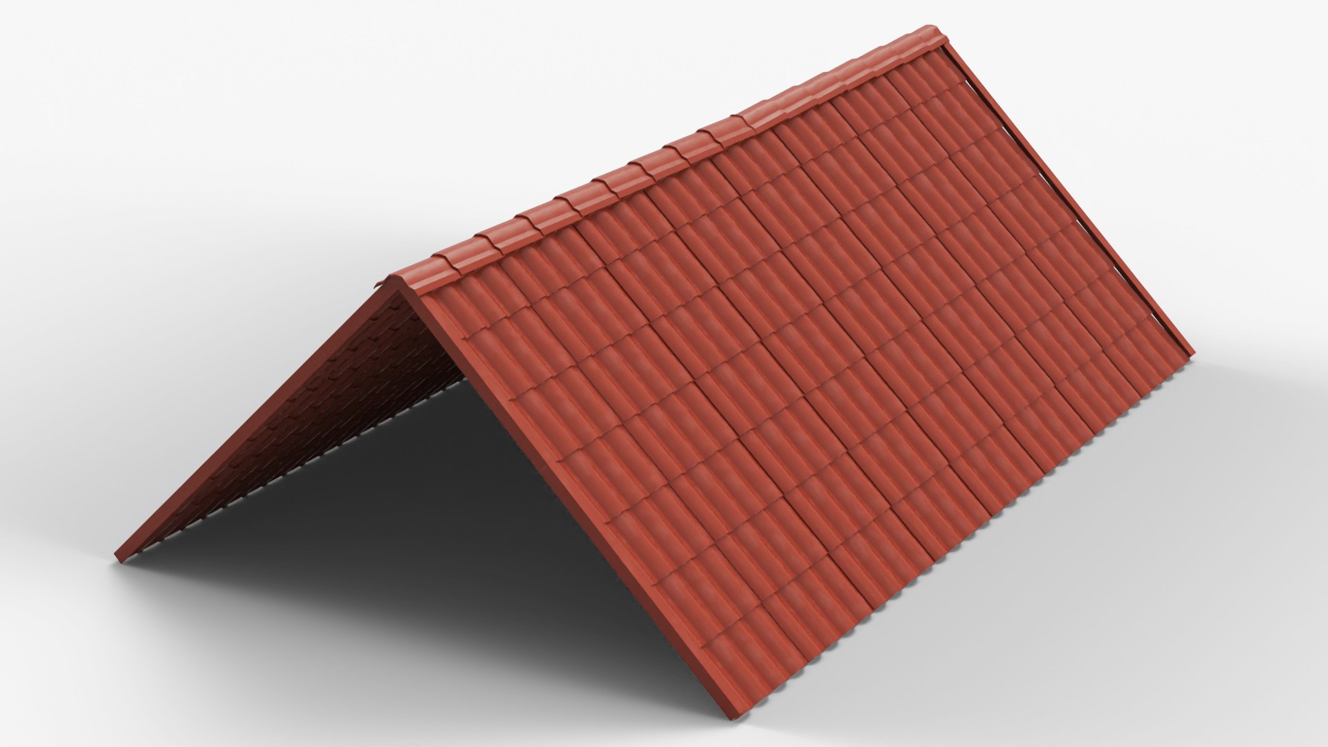 3D Tiles Gable Roof Structure Plastic - TurboSquid 2371417