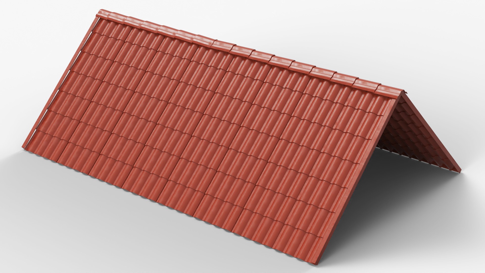 3D Tiles Gable Roof Structure Plastic - TurboSquid 2371417