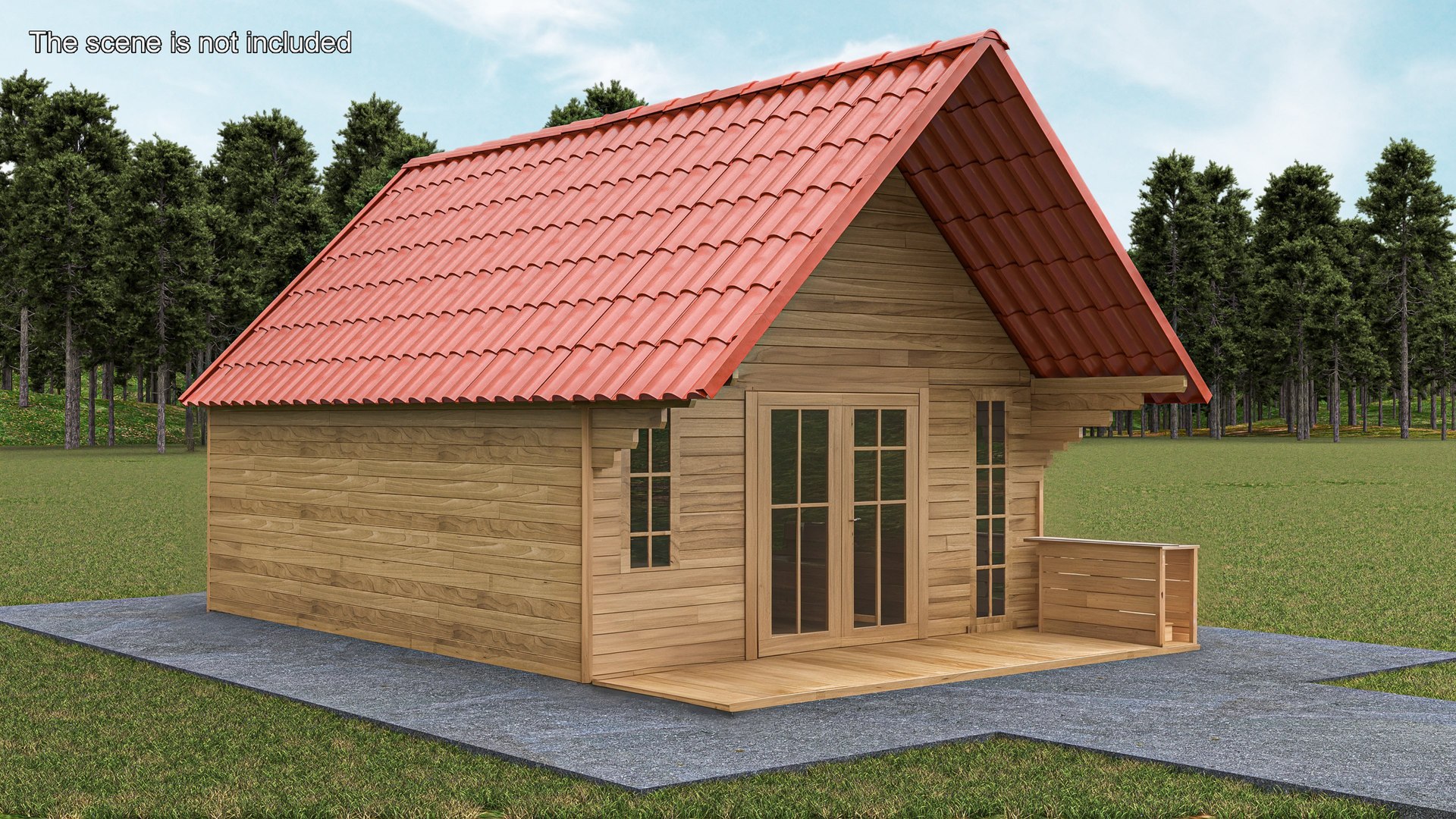 3D Tiles Gable Roof Structure Plastic - TurboSquid 2371417