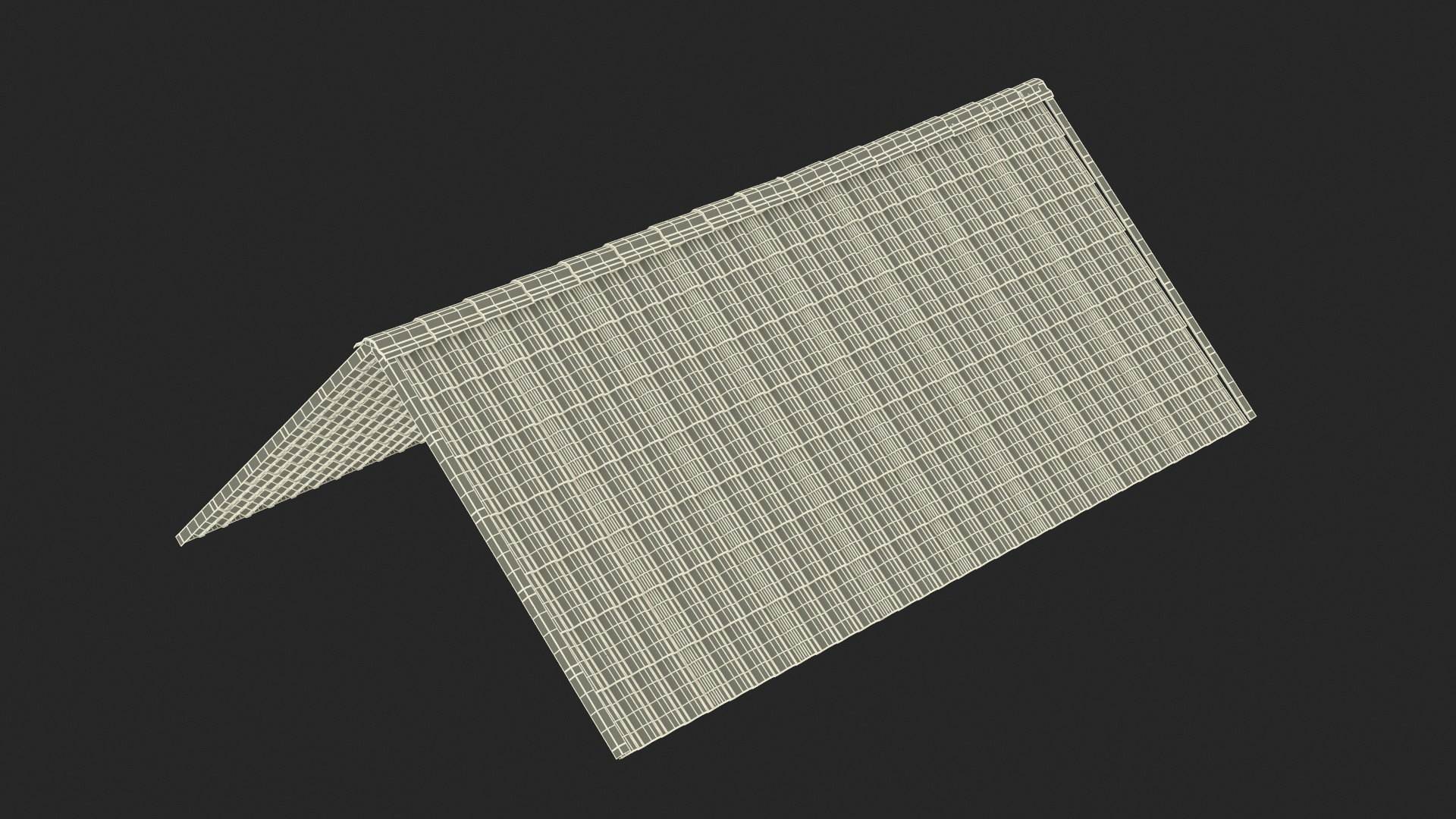 3D Tiles Gable Roof Structure Plastic - TurboSquid 2371417