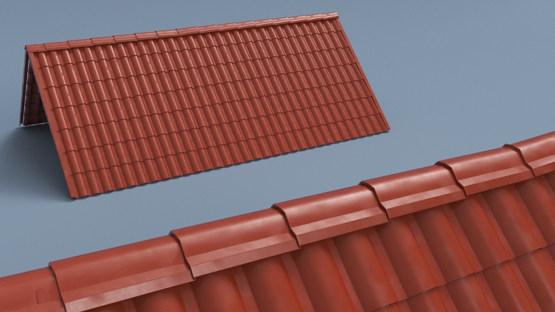 3D Tiles Gable Roof Structure Plastic - TurboSquid 2371417