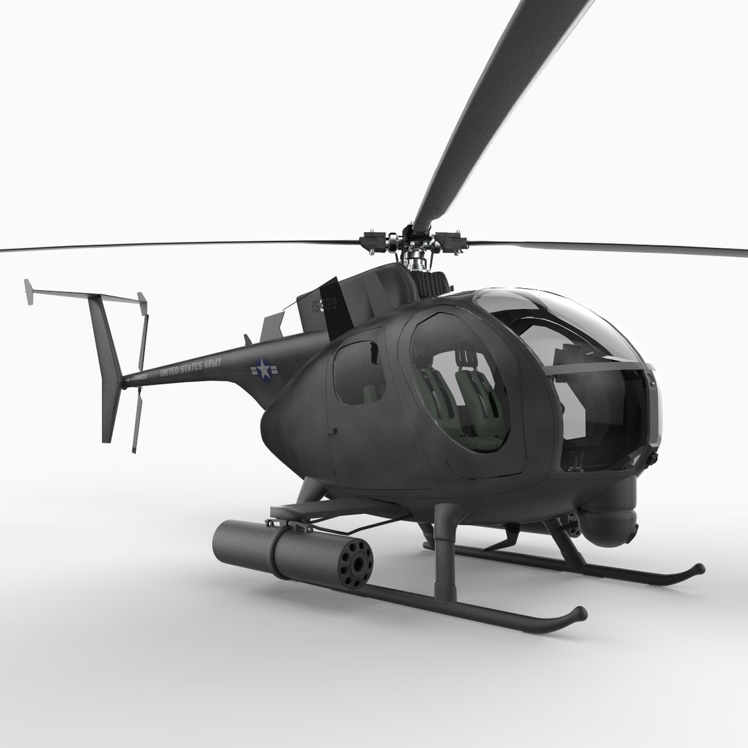 Hughes Ah-6 'little Bird' 3d Model