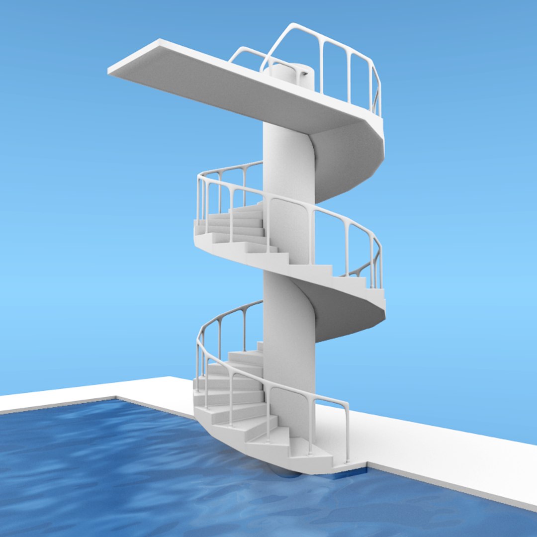 3d Swimming Pool Diving Platform