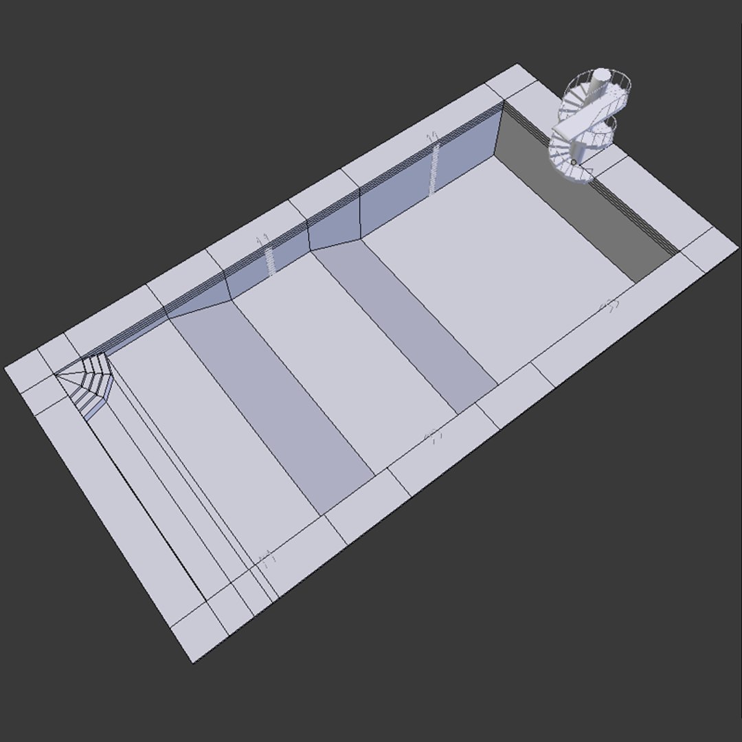 3d Swimming Pool Diving Platform