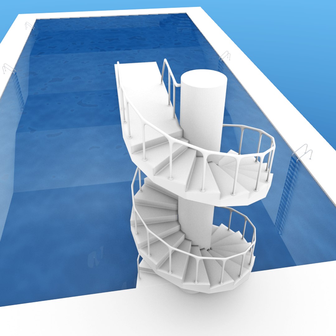 3d Swimming Pool Diving Platform
