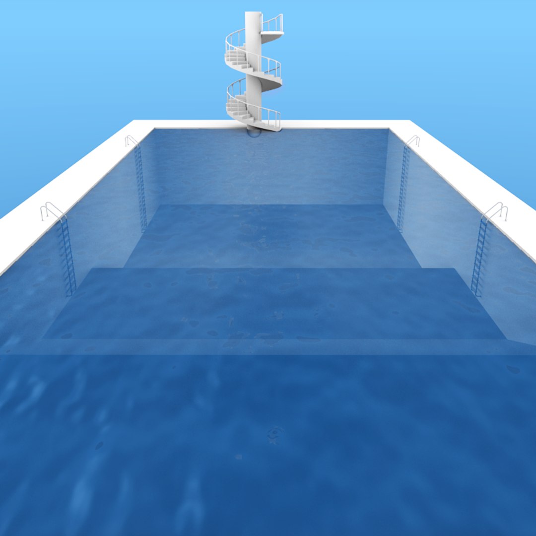 3d Swimming Pool Diving Platform