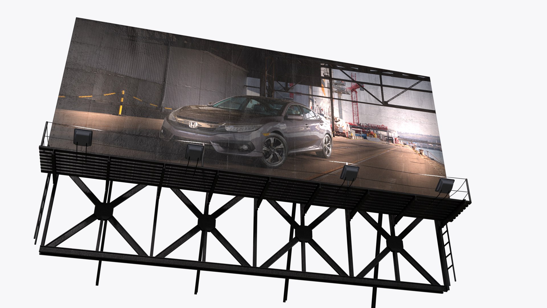 3D Billboard Sign - TurboSquid 2052503