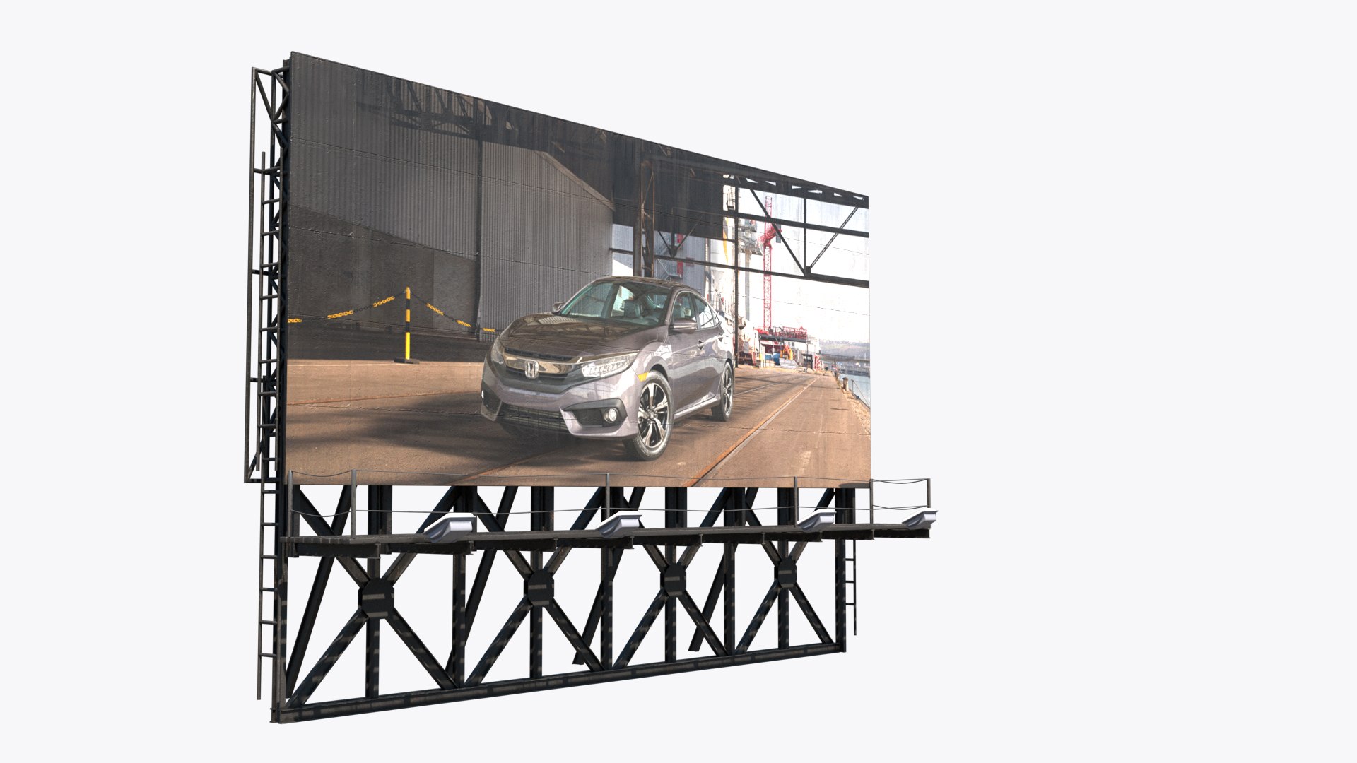 3D Billboard Sign - TurboSquid 2052503