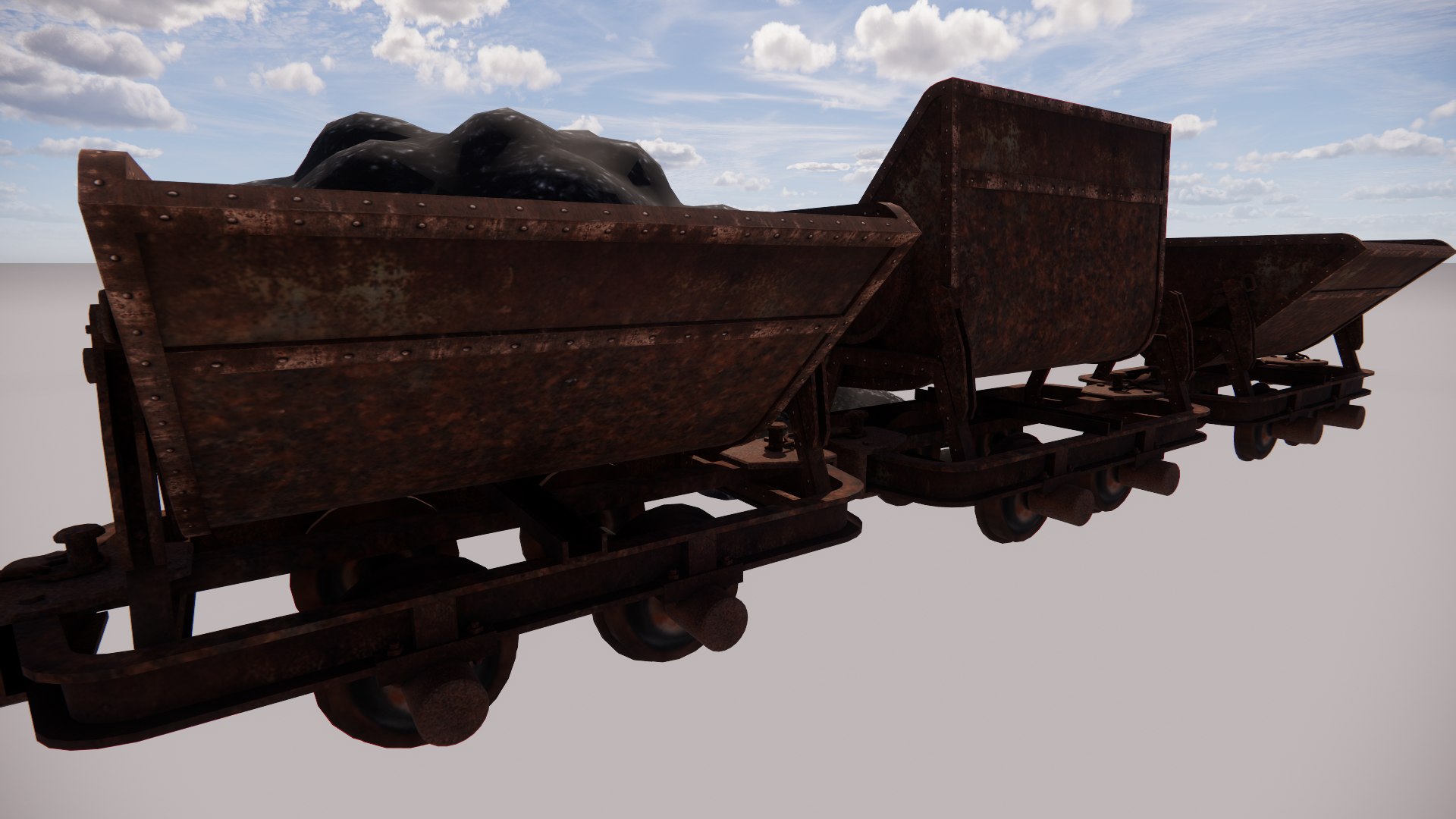 Mining Cart Scene 3D - TurboSquid 2101756