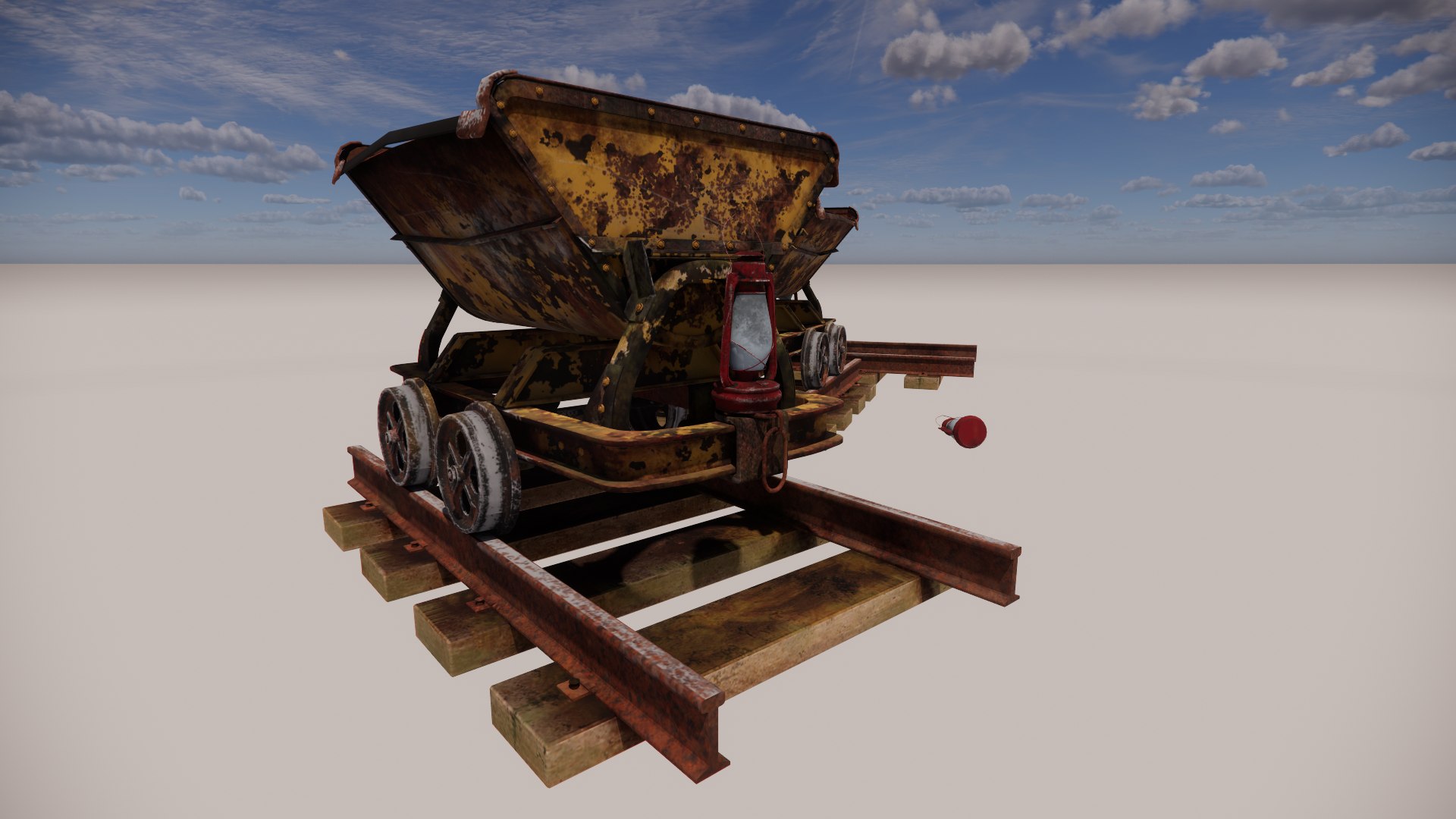 Mining Cart Scene 3D - TurboSquid 2101756