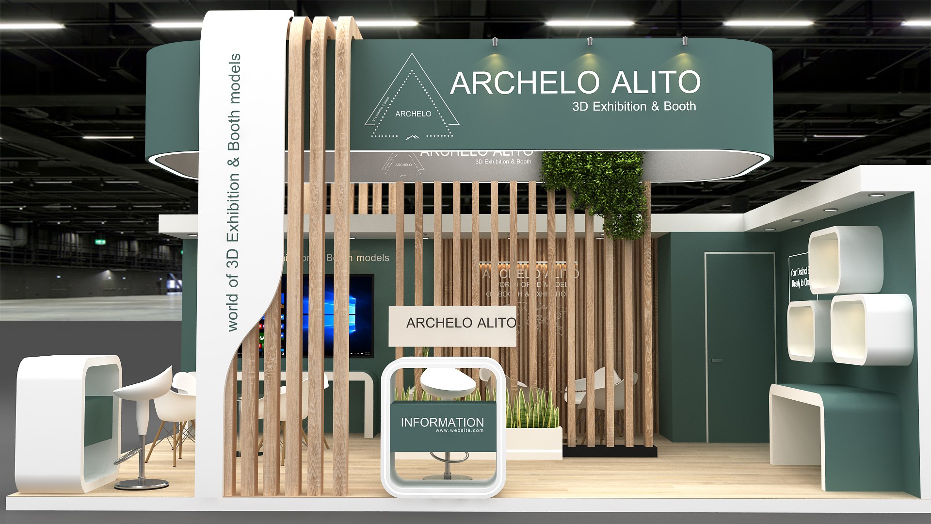 3D Exhibition Stall - TurboSquid 2517992