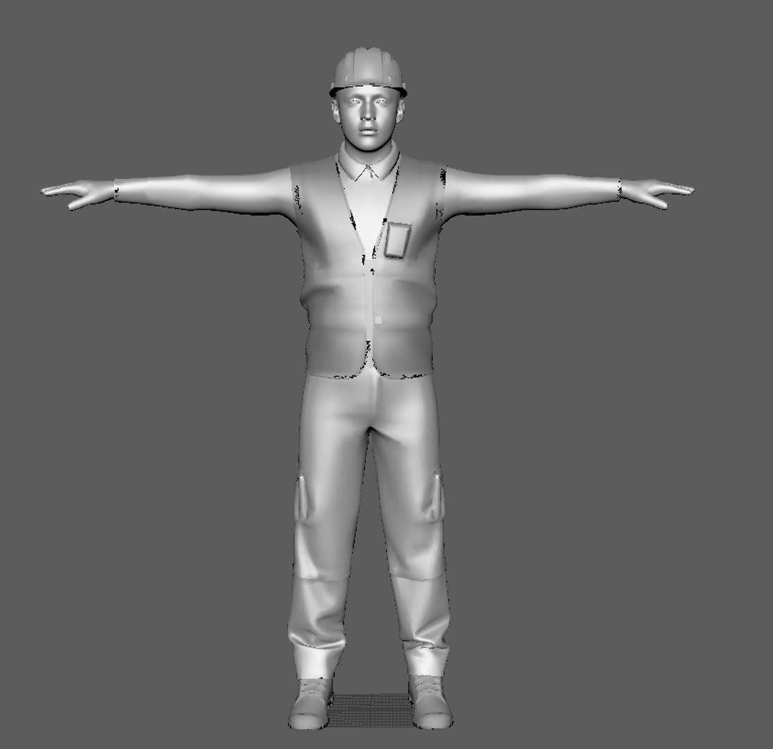 3D Worker Character Rigged Animated - TurboSquid 2058115