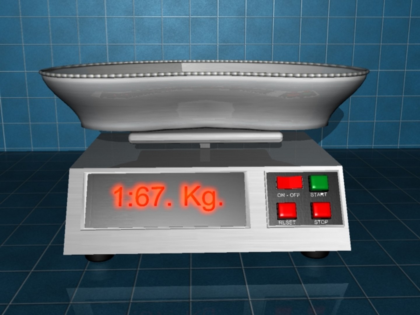 electronic balance 3d model