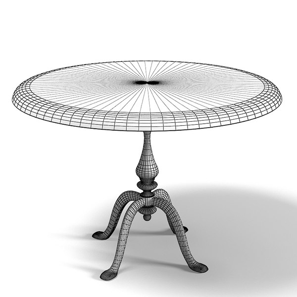 3d outdoor dining table model