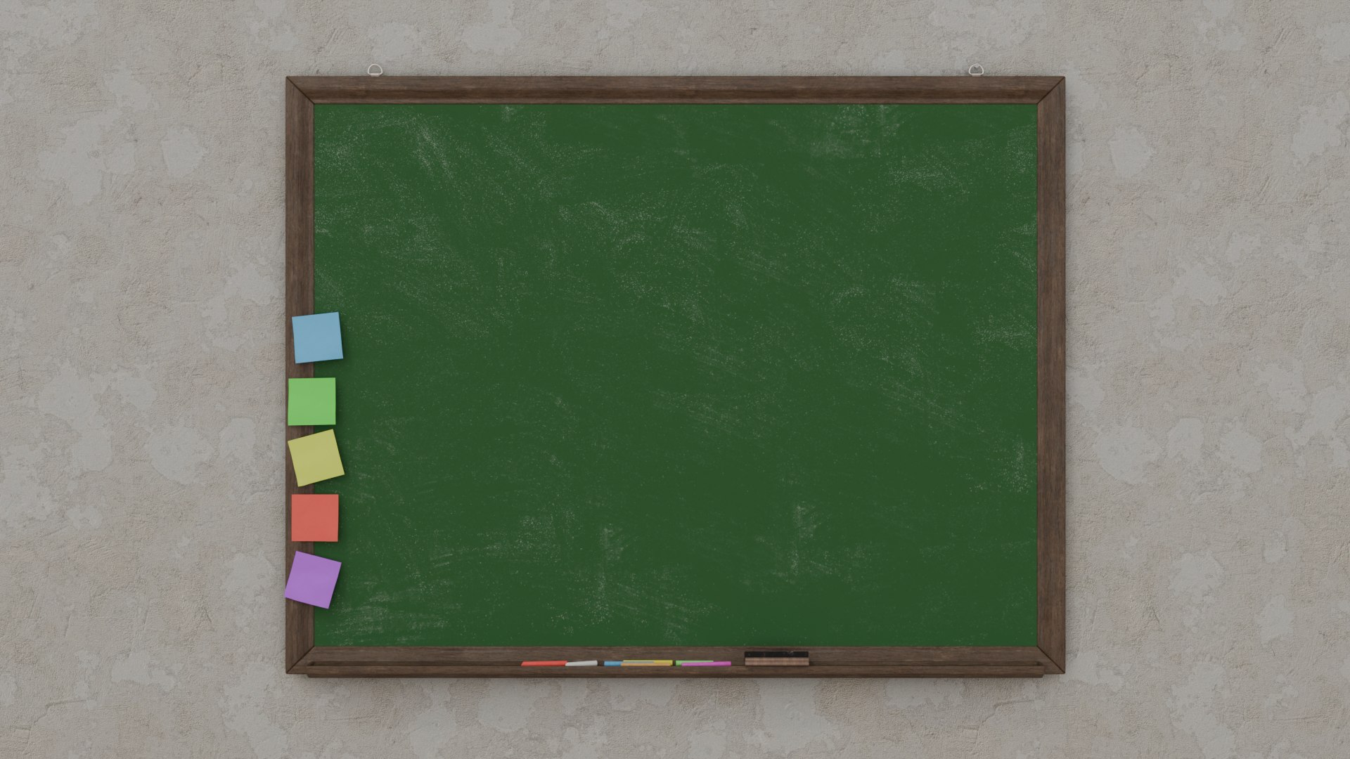 Customizable Wall-Mounted Greenboard - Rectangular Wooden Writing Board ...