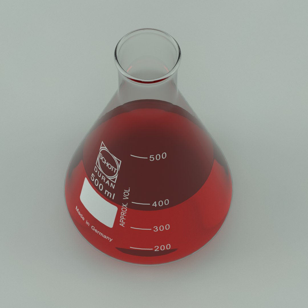 Erlenmeyer 500 Ml Lab 3d Max