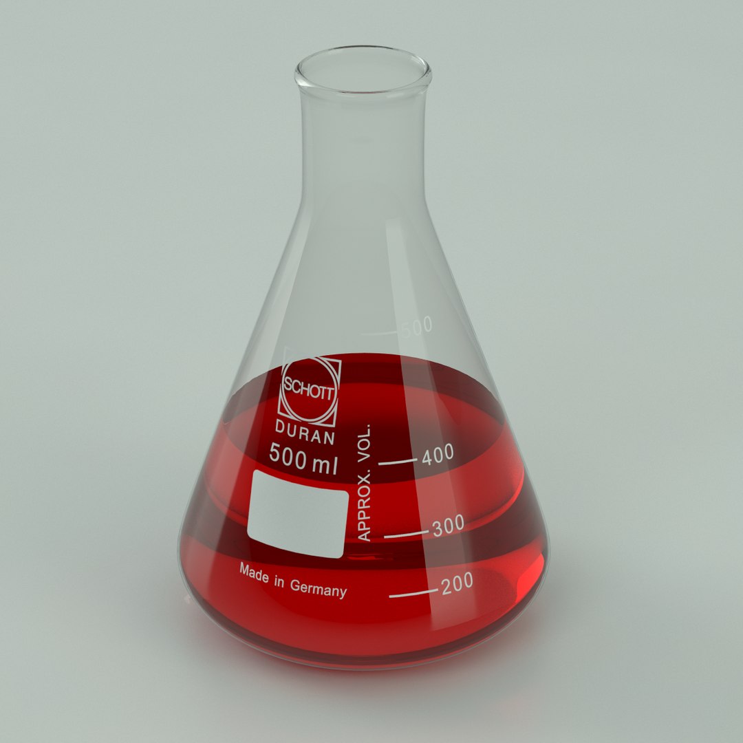 Erlenmeyer 500 Ml Lab 3d Max