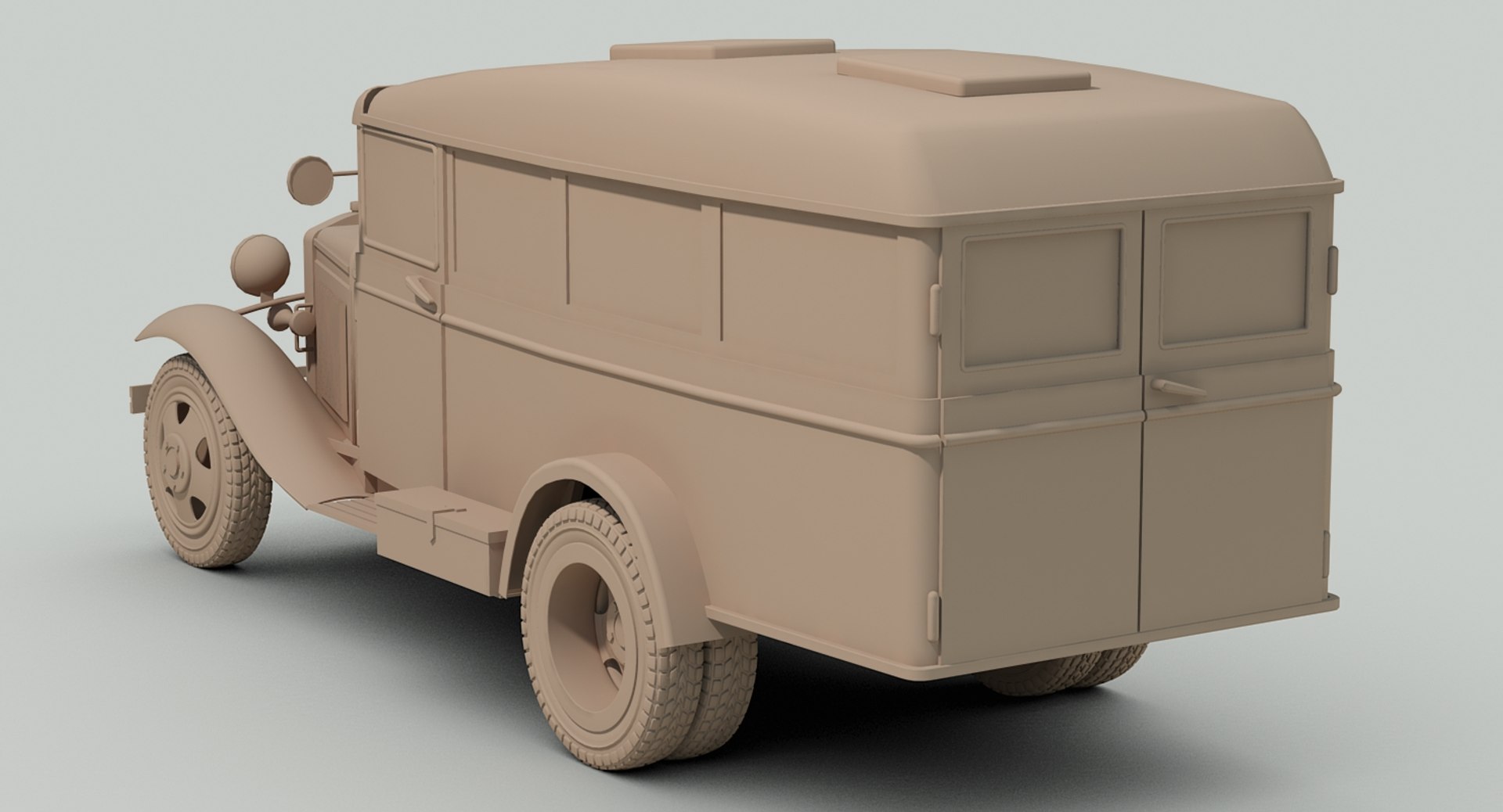 3D Soviet Gaz 55 Military Ambulance - TurboSquid 1156912