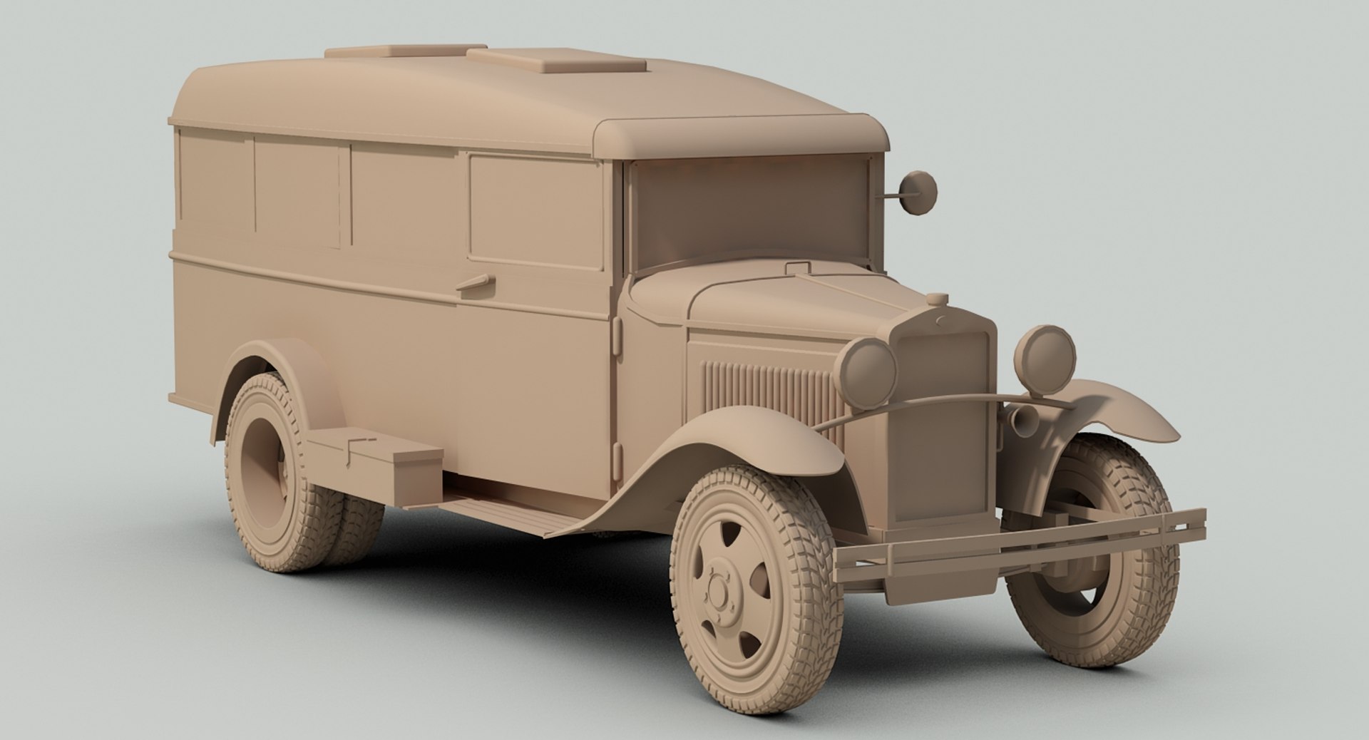 3D Soviet Gaz 55 Military Ambulance - TurboSquid 1156912