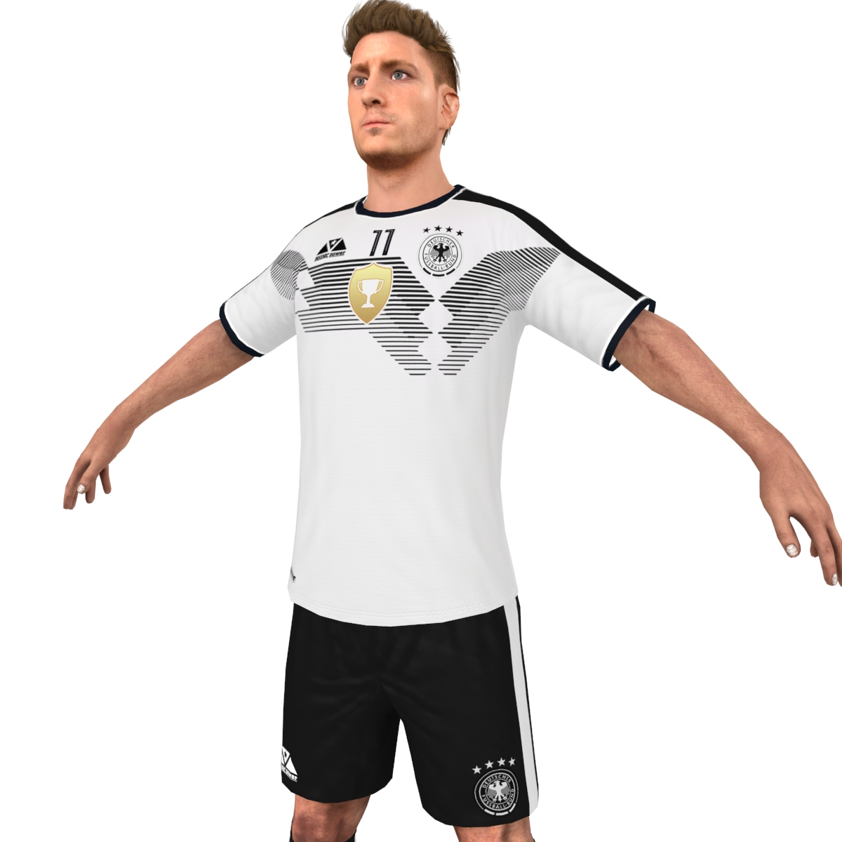 3D rigged marco reus 2018 model - TurboSquid 1288925