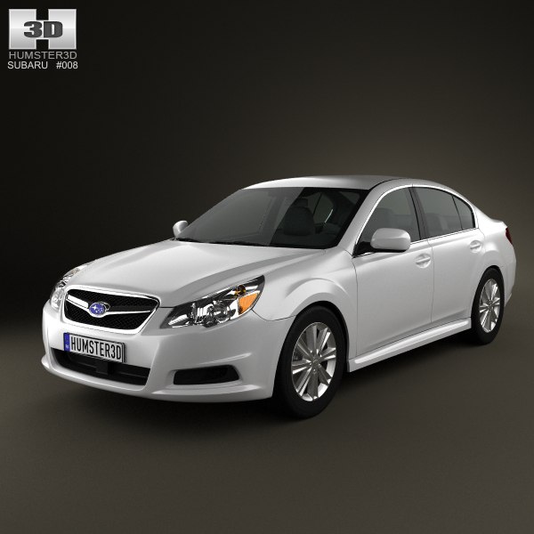 3d model subaru legacy sedan 2011