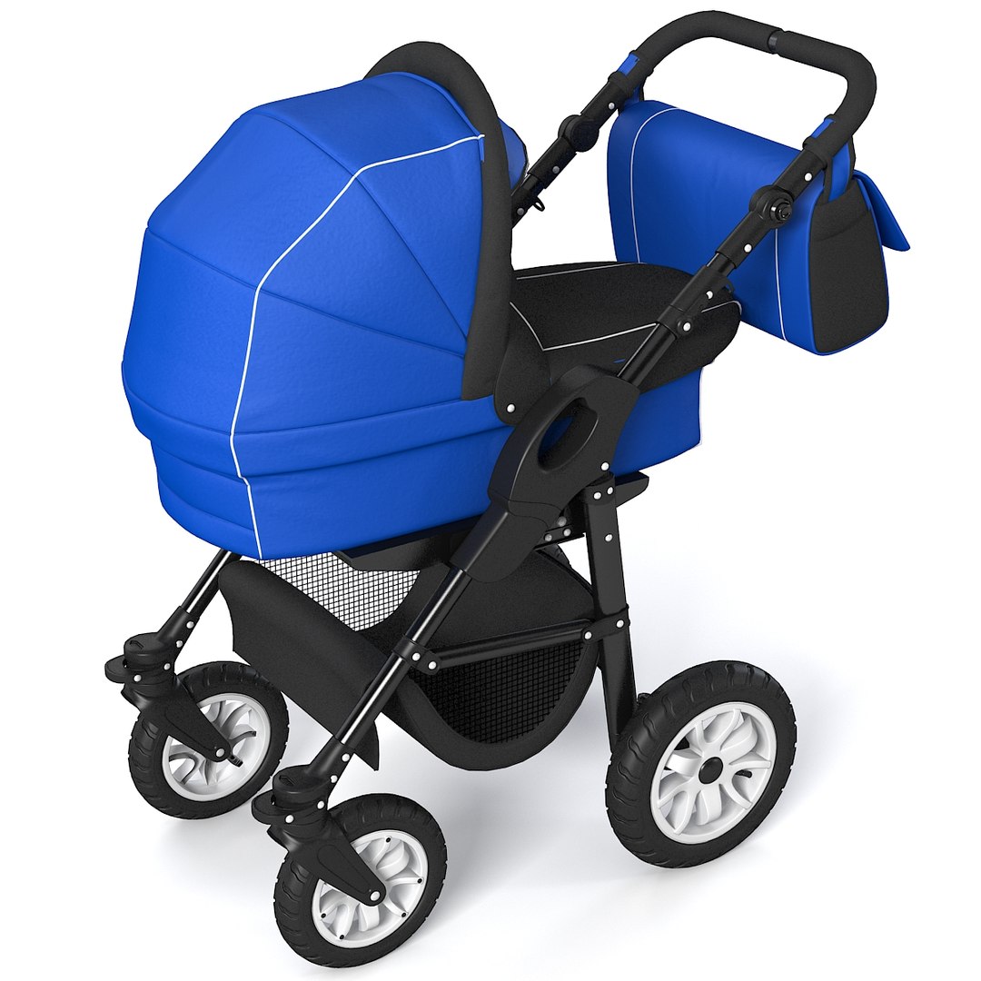 3d 3ds Perambulator Baby Mother