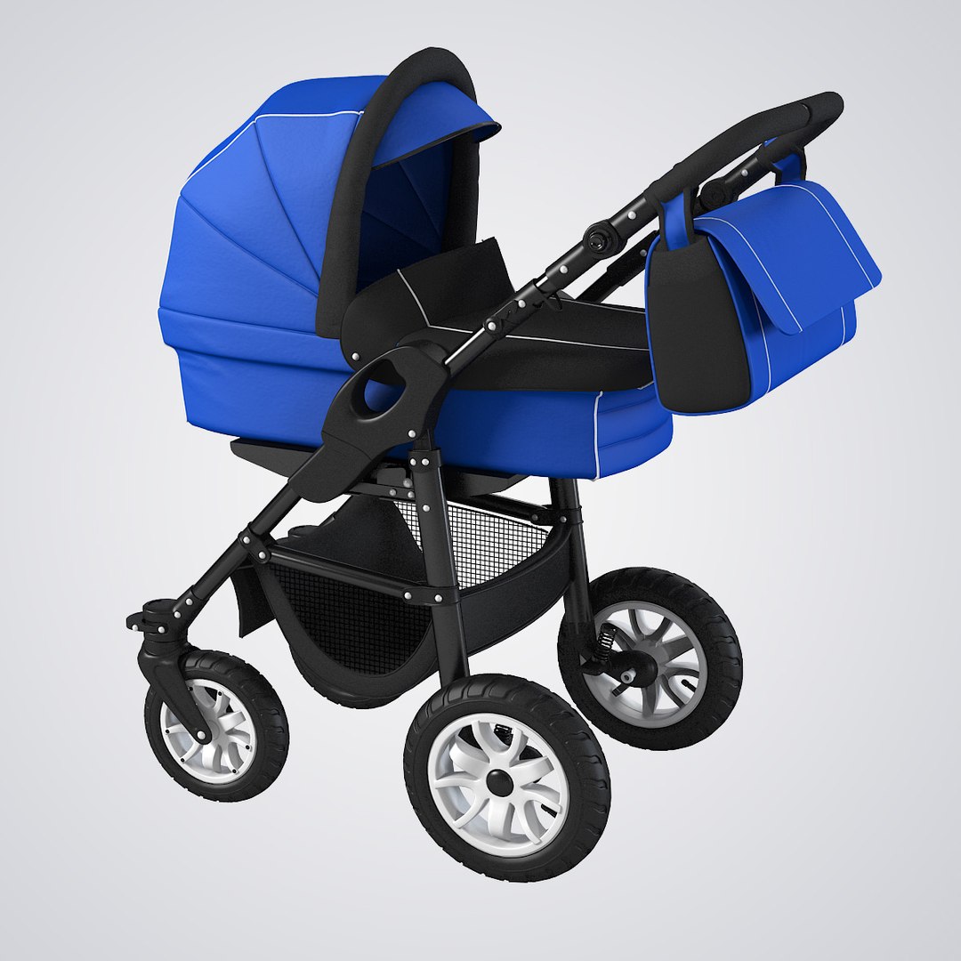 3d 3ds Perambulator Baby Mother