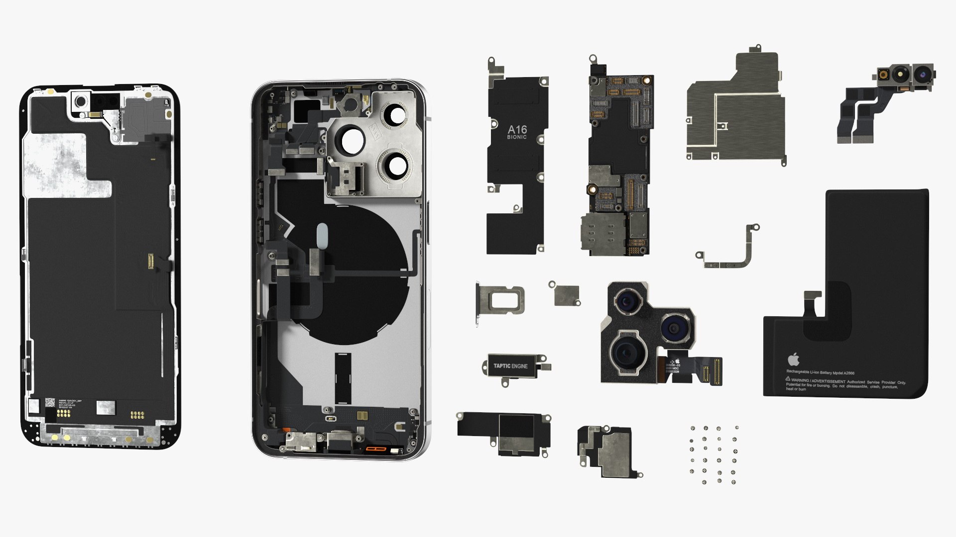 IPhone 14 Pro Fully Disassembled 3D model - TurboSquid 2097506
