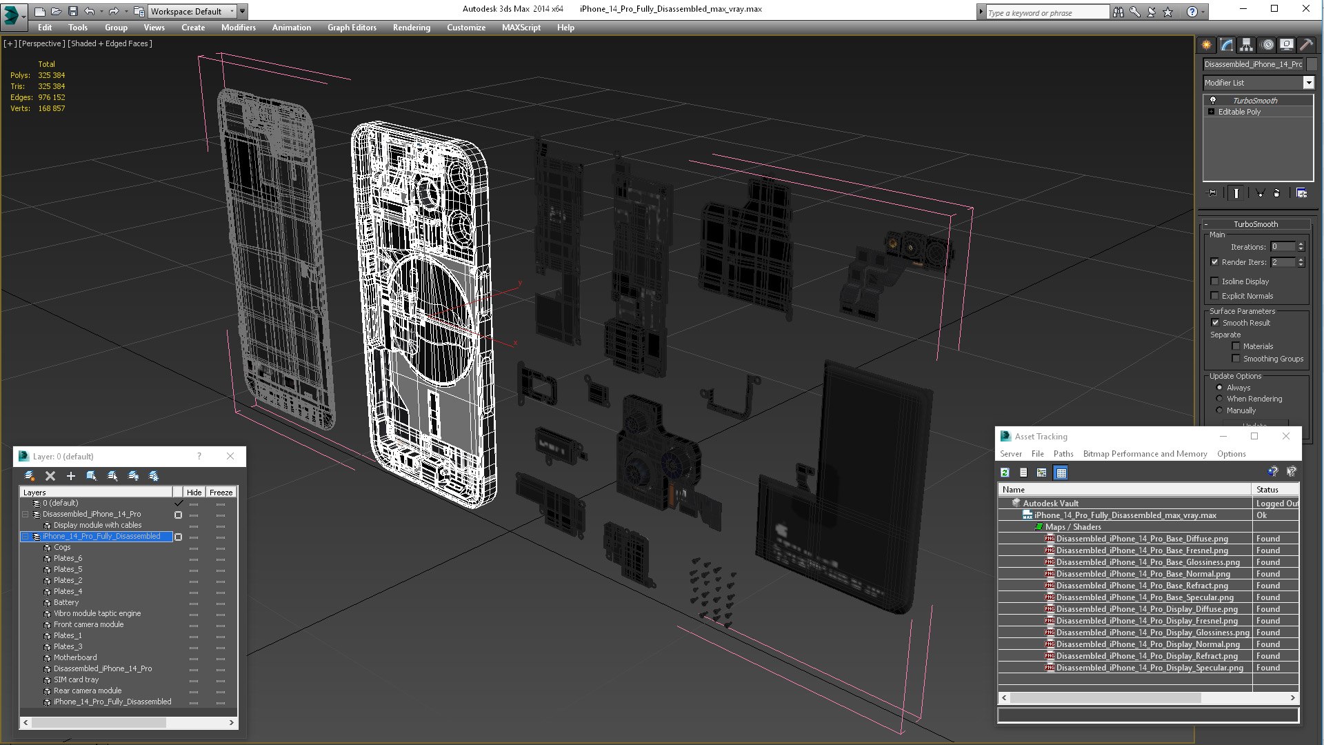 IPhone 14 Pro Fully Disassembled 3D model - TurboSquid 2097506