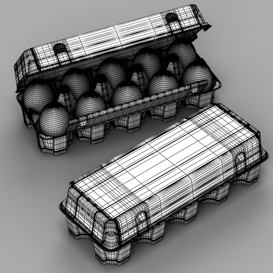 Egg Box 3d Model