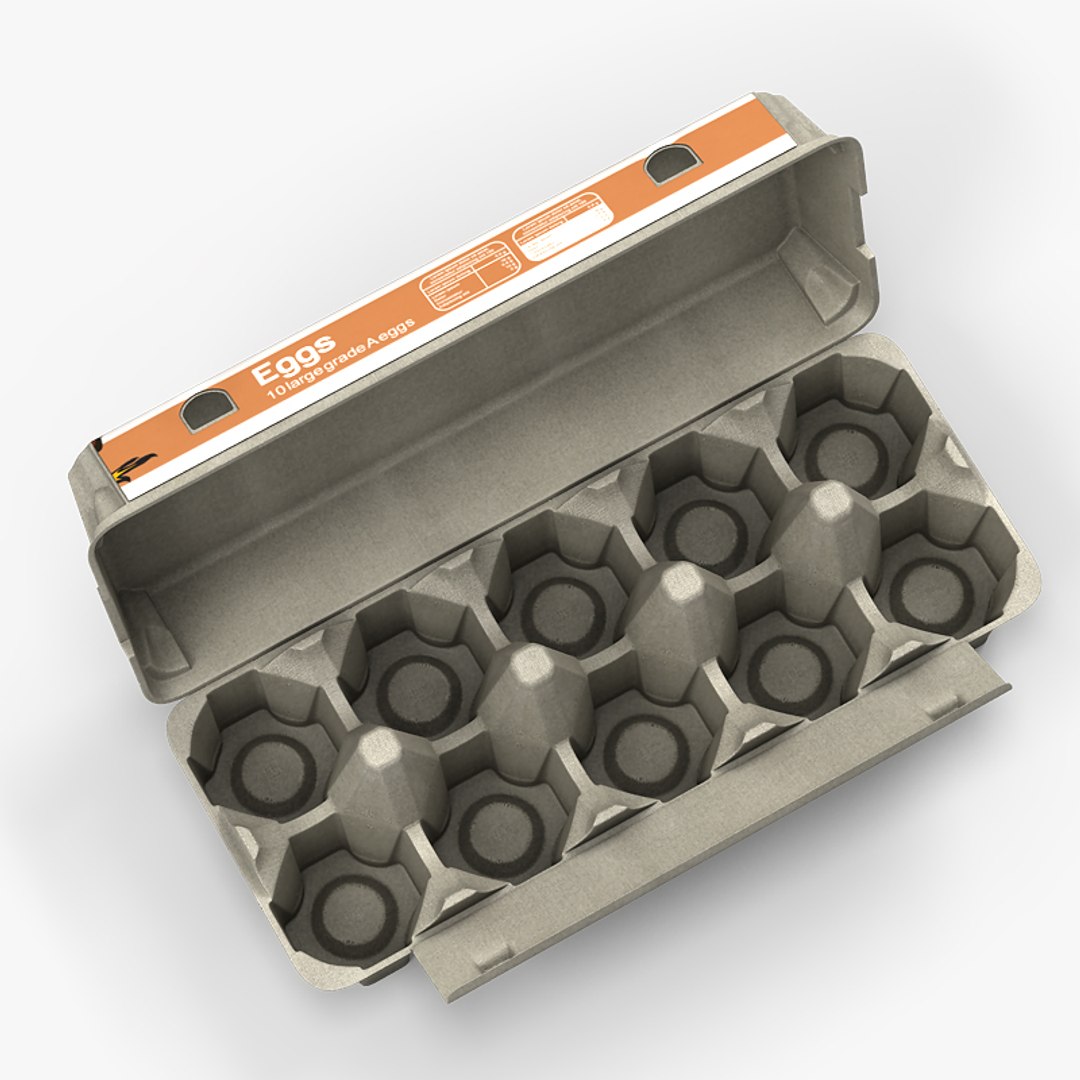 Egg Box 3d Model
