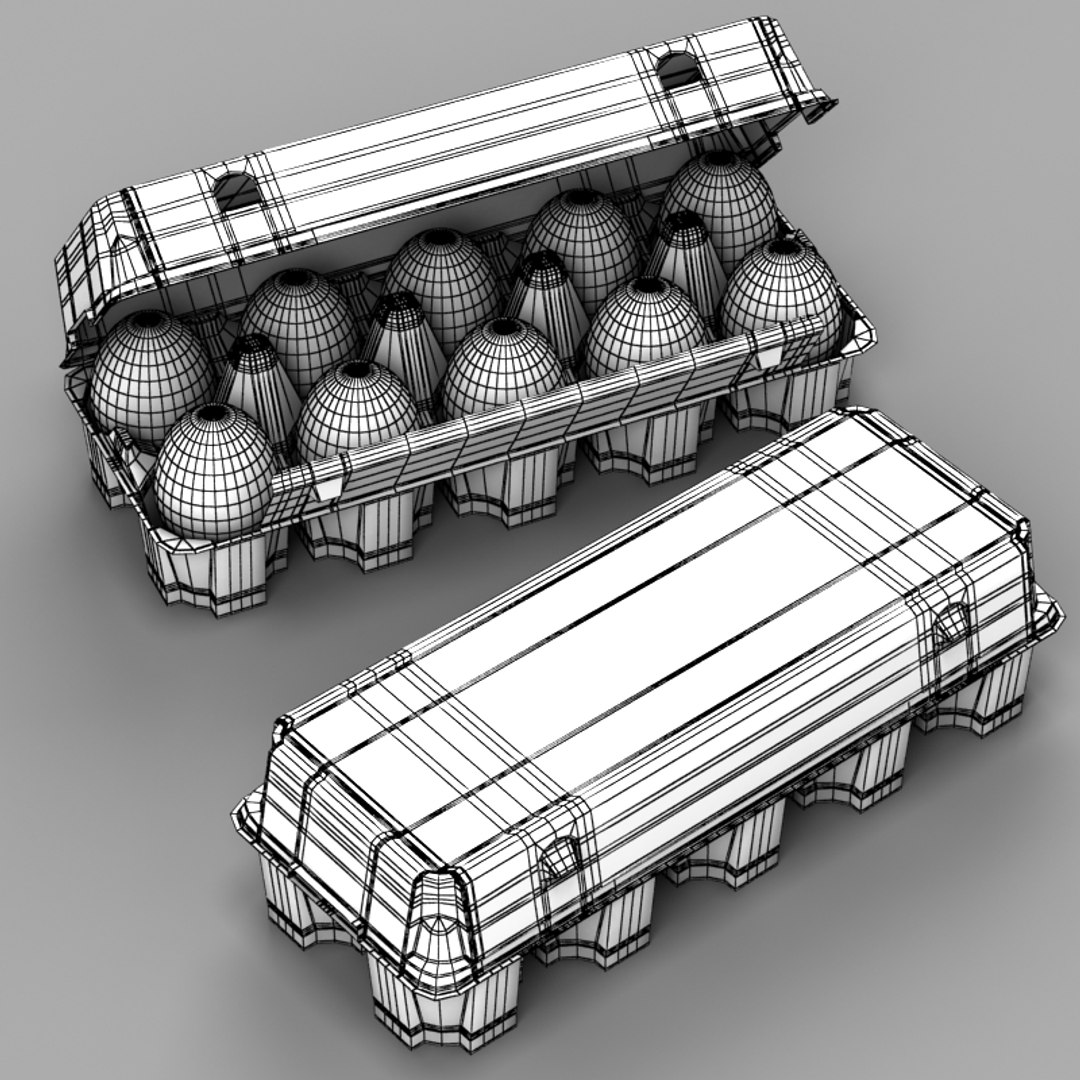 Egg Box 3d Model
