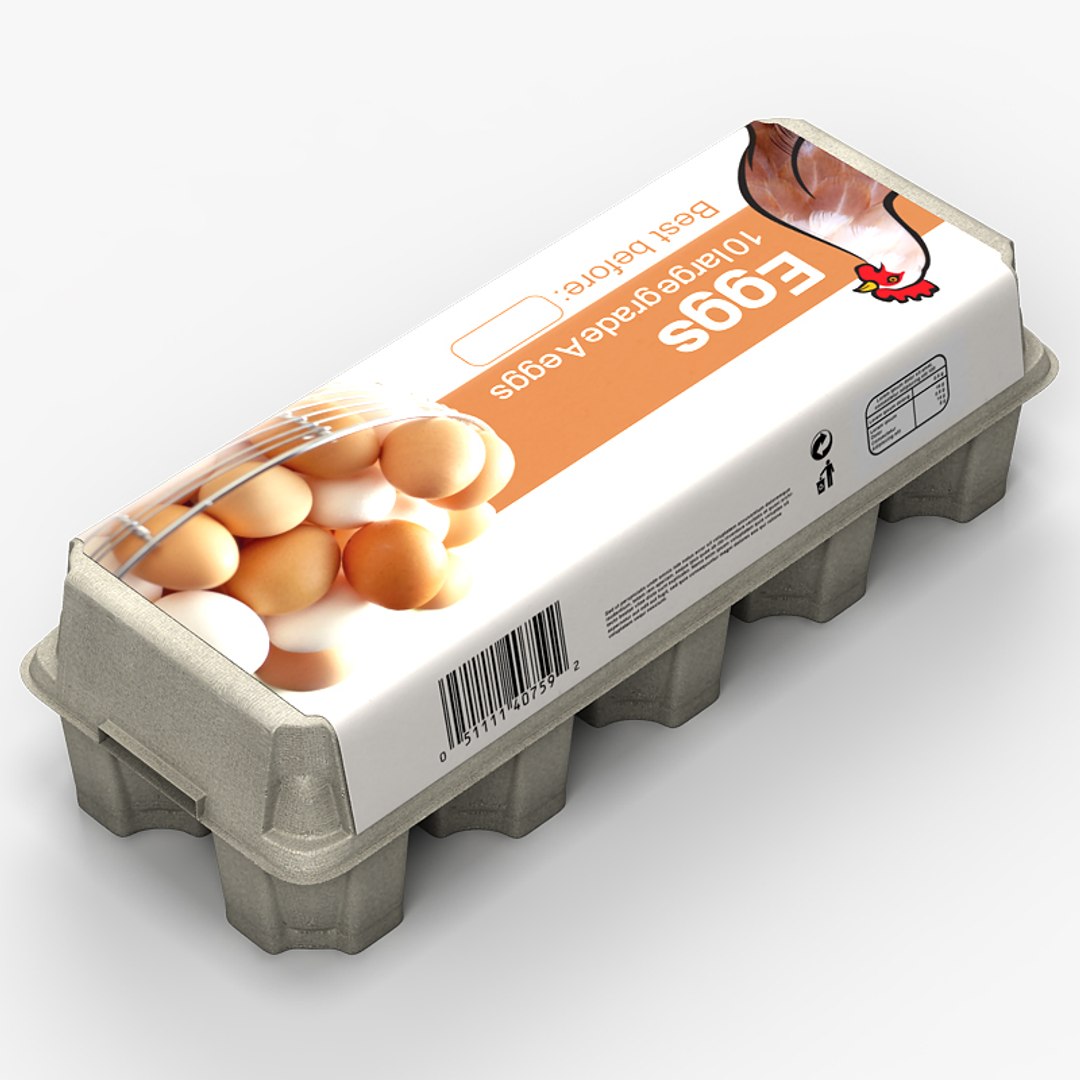 Egg Box 3d Model
