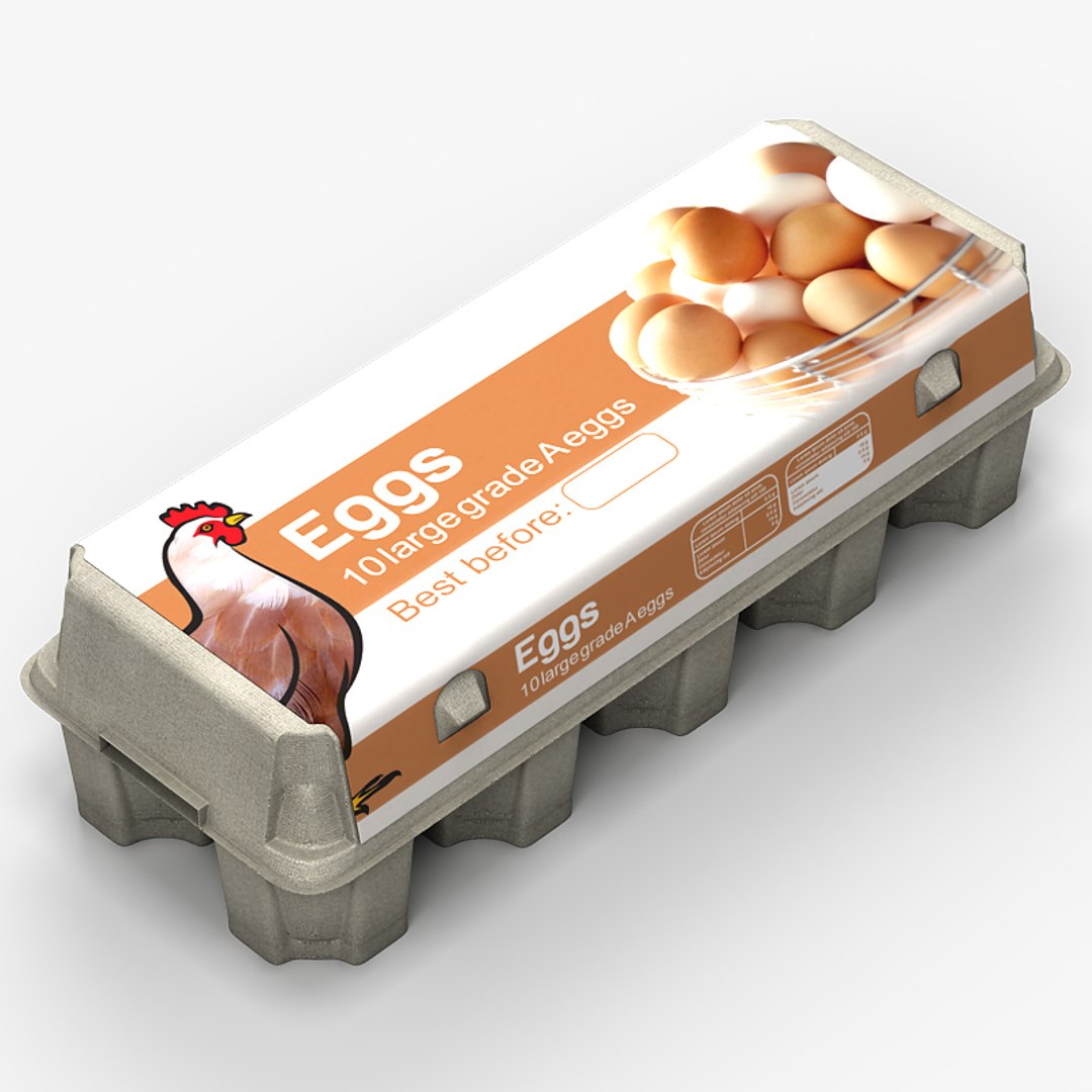 Egg Box 3d Model