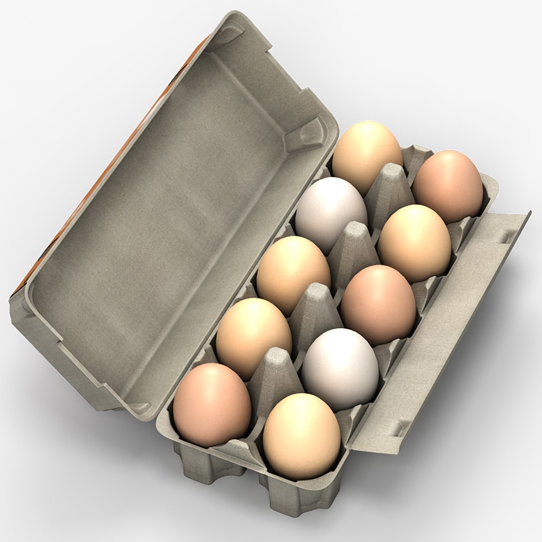 Egg Box 3d Model