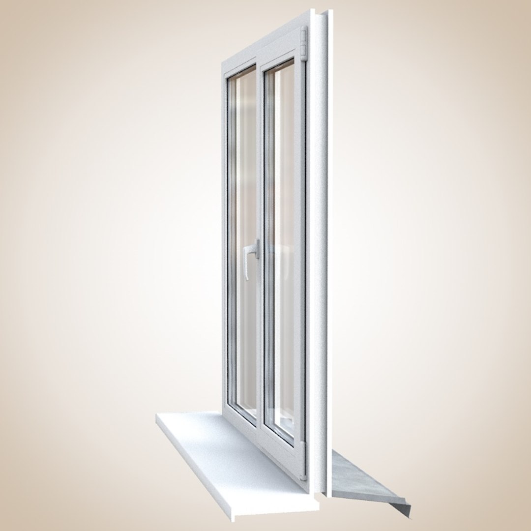 3d Model Pvc Window Balcony Door