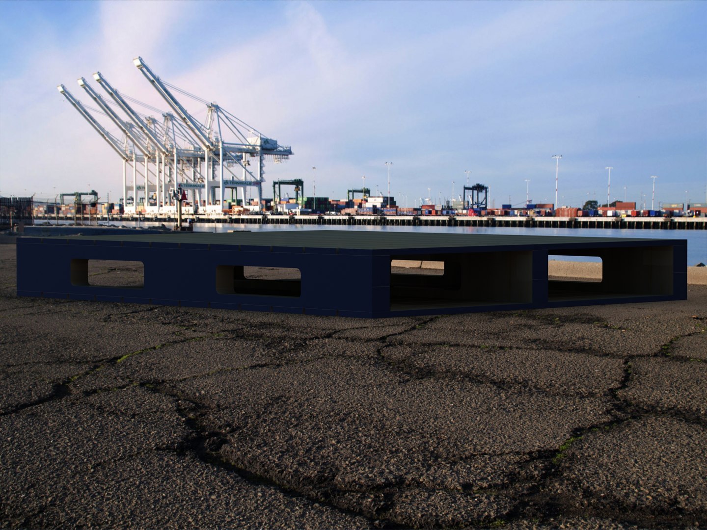 3D Wood Block Pallet 48 X 40 In Model - TurboSquid 2176126