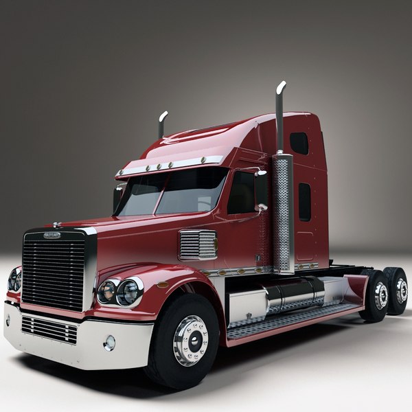 3d model of freightliner coronado trailer