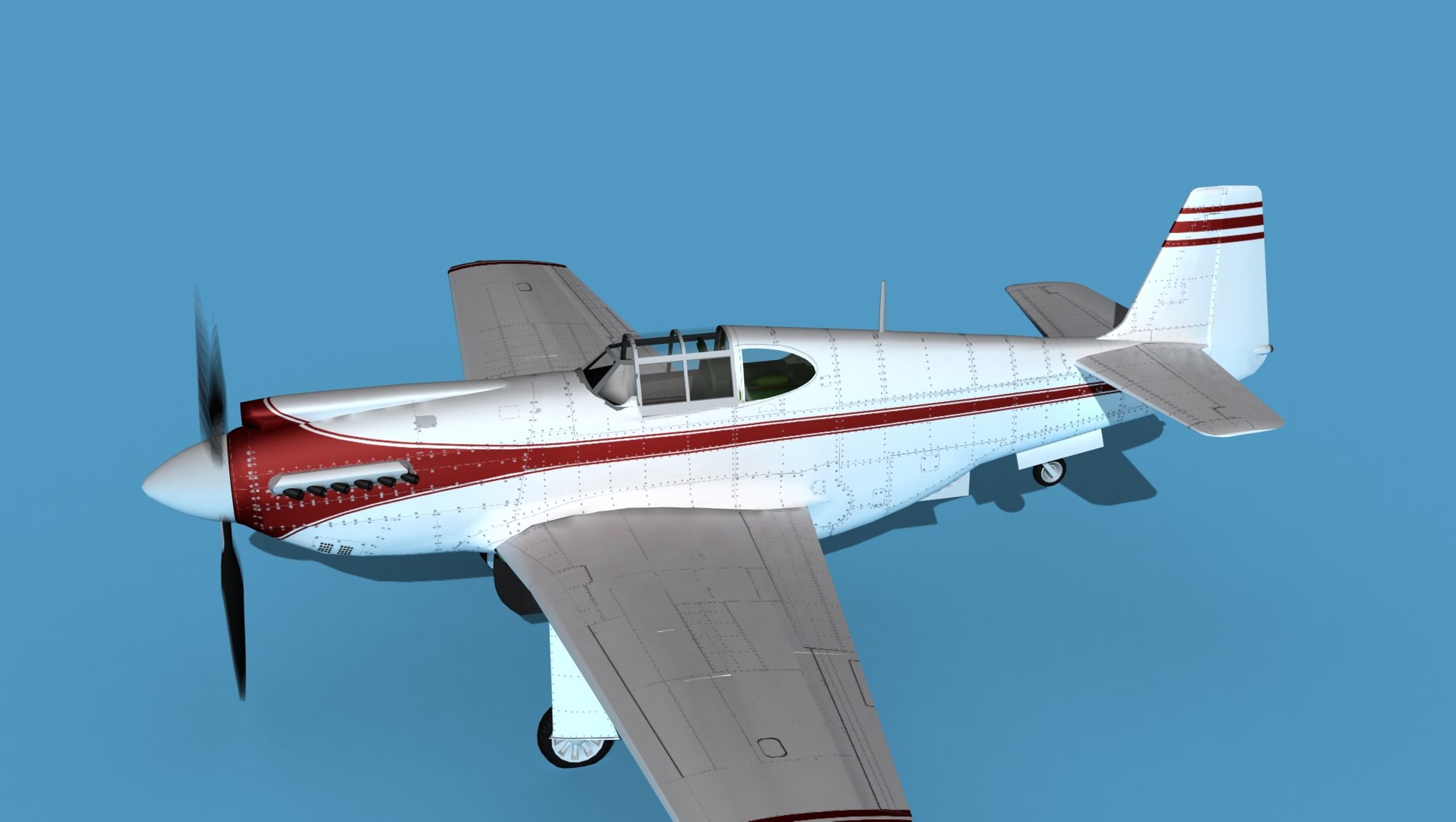 North American A-36A Apache S03 Racer 3D - TurboSquid 1921996
