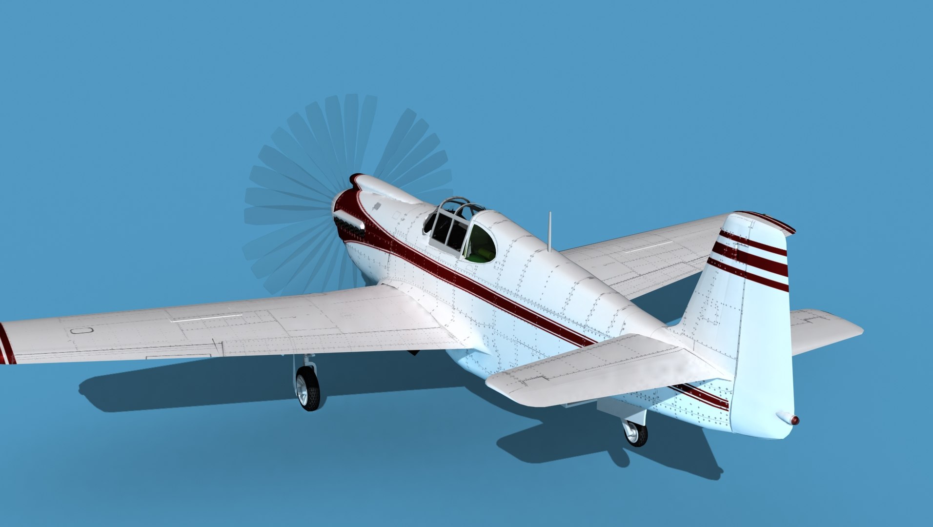 North American A-36A Apache S03 Racer 3D - TurboSquid 1921996