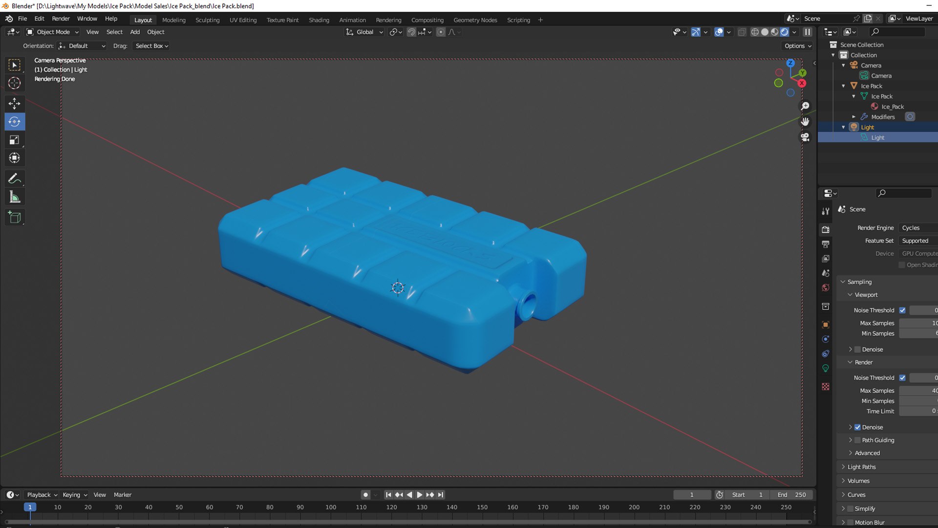 Ice Pack 3D Model - TurboSquid 2070844