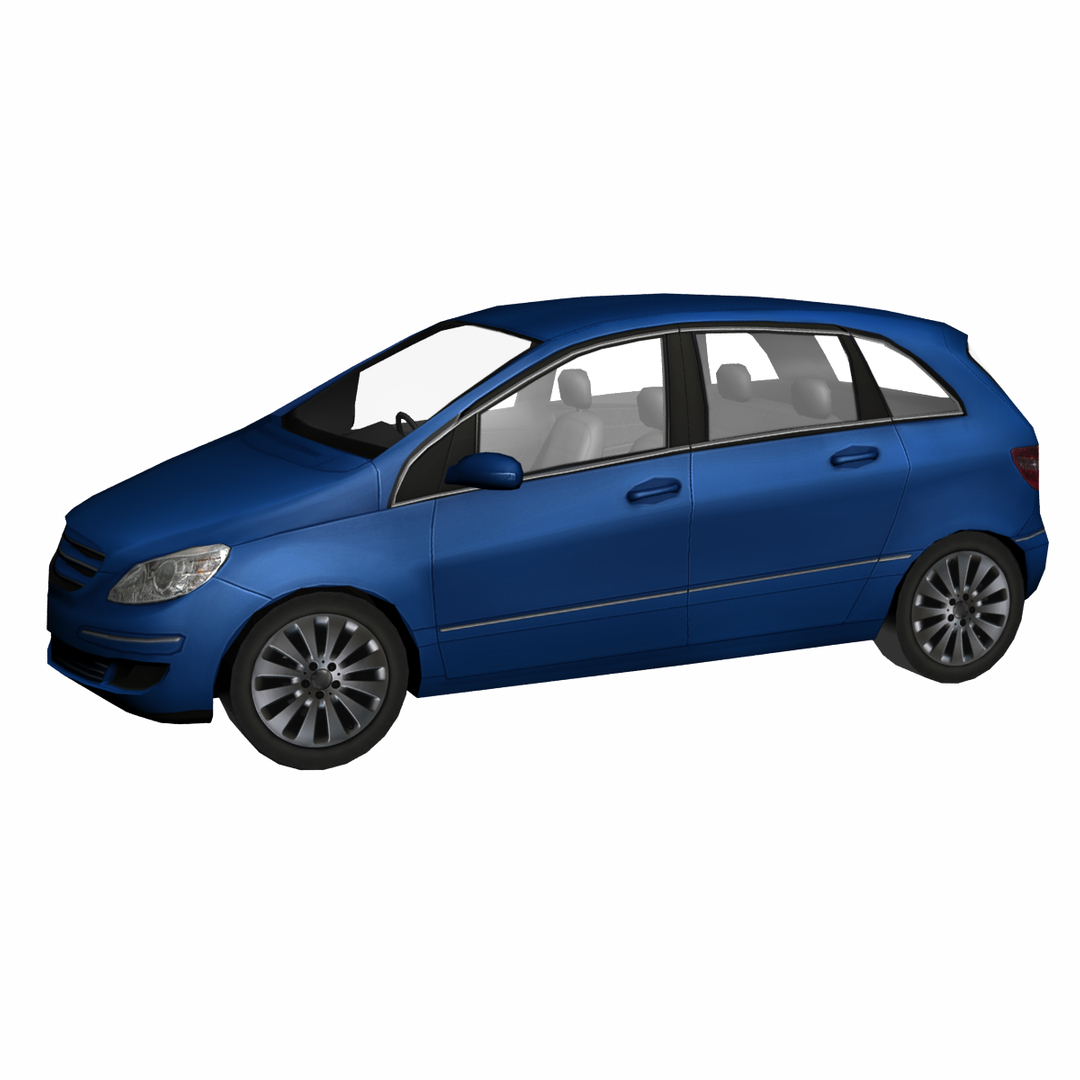 3d Blue Car Model