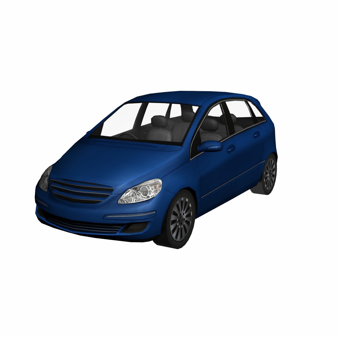 3d Blue Car Model