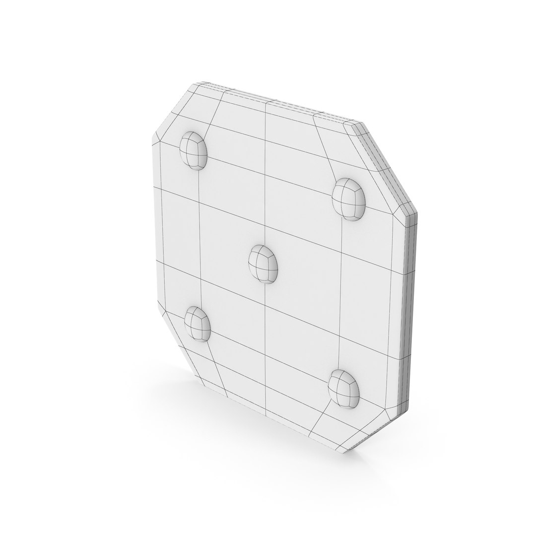 3D Metal Plate With Rivets Model - TurboSquid 2275623