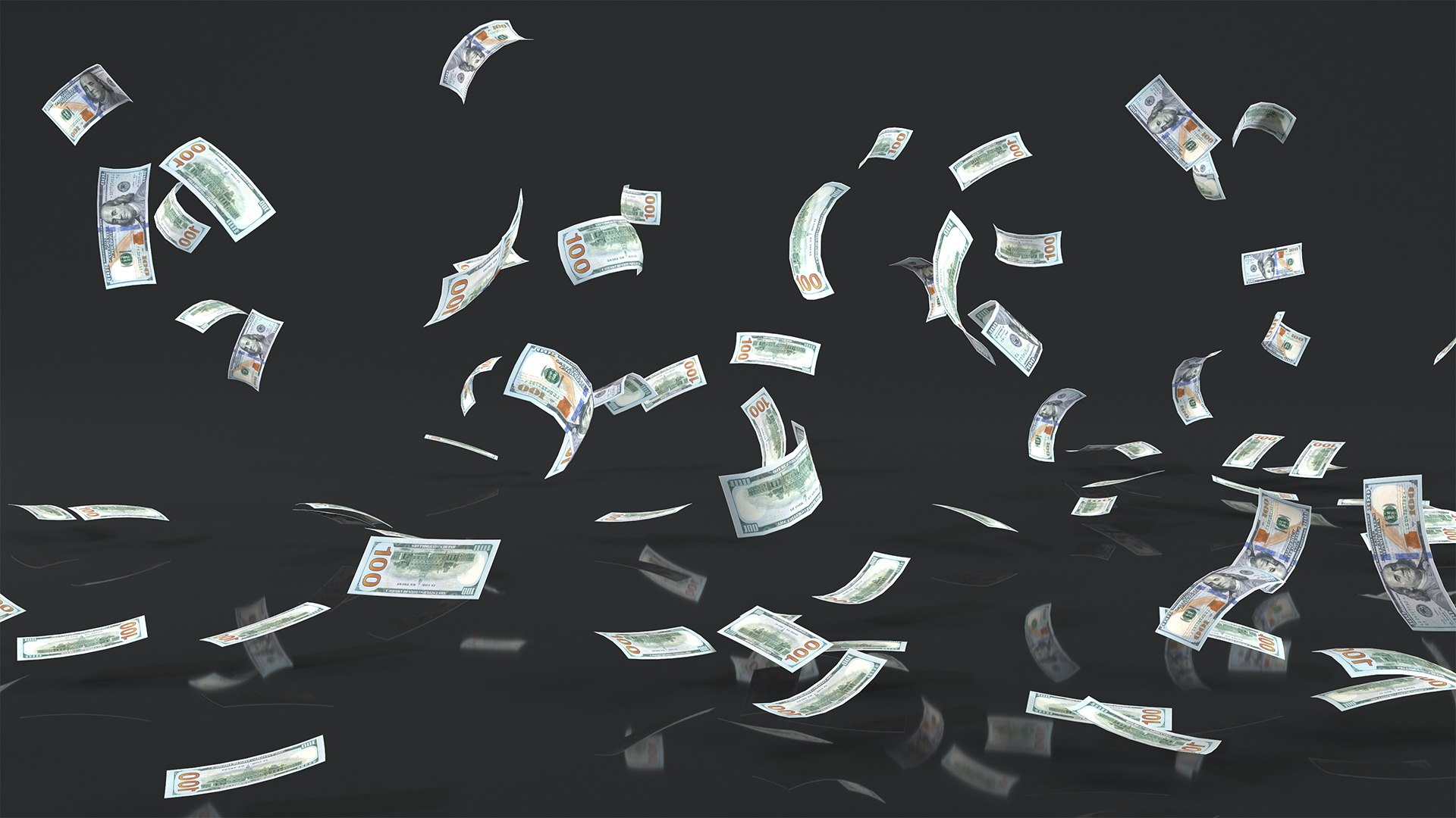Flying Dollar Bills 3D - TurboSquid 1545760